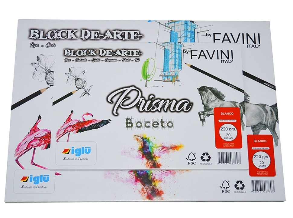 BLOCK DE ARTE PRISMA BOCETO